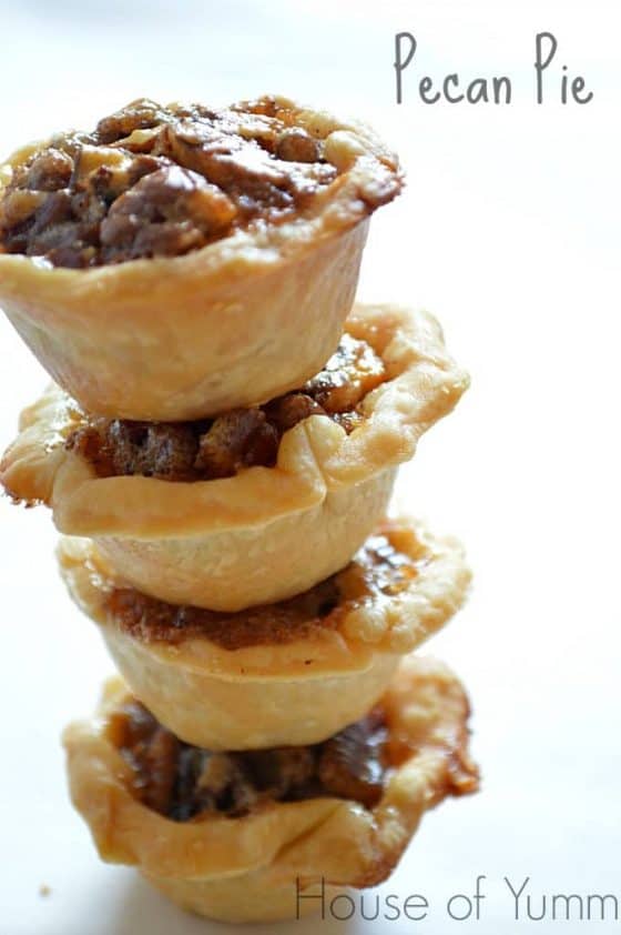 Mini Pecan Pies (Pecan Tassies) - House of Yumm