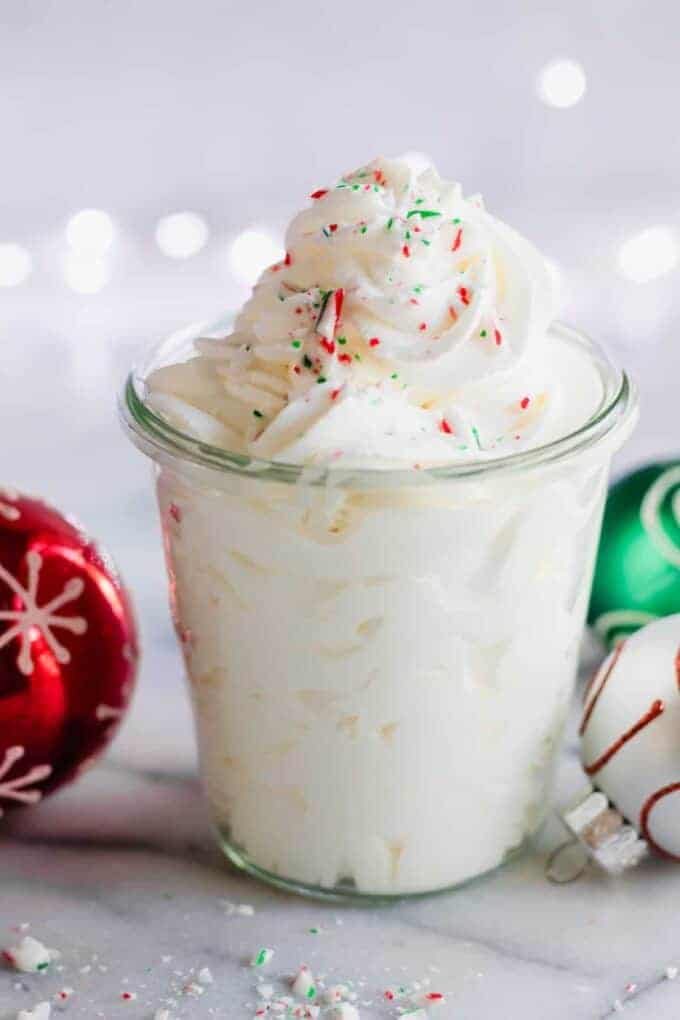 Peppermint Whipped Cream - House of Yumm