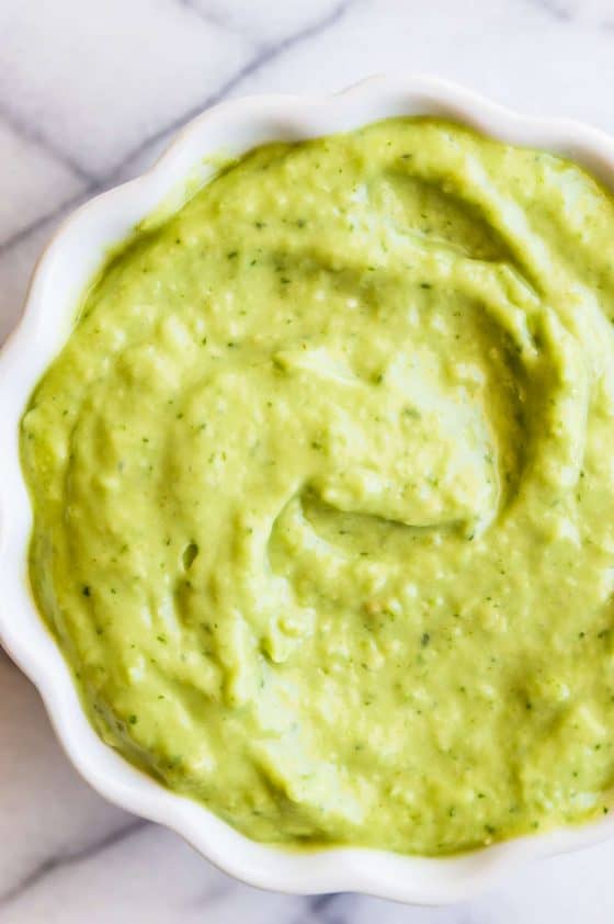 Creamy Avocado Salsa - House of Yumm