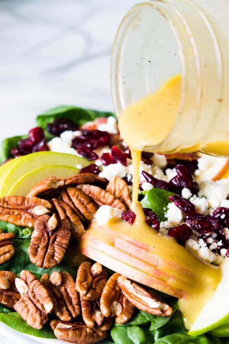 Autumn Apple Salad (with a Maple Vinaigrette) - House of Yumm