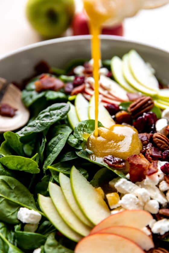 Autumn Apple Salad (with a Maple Vinaigrette) - House of Yumm