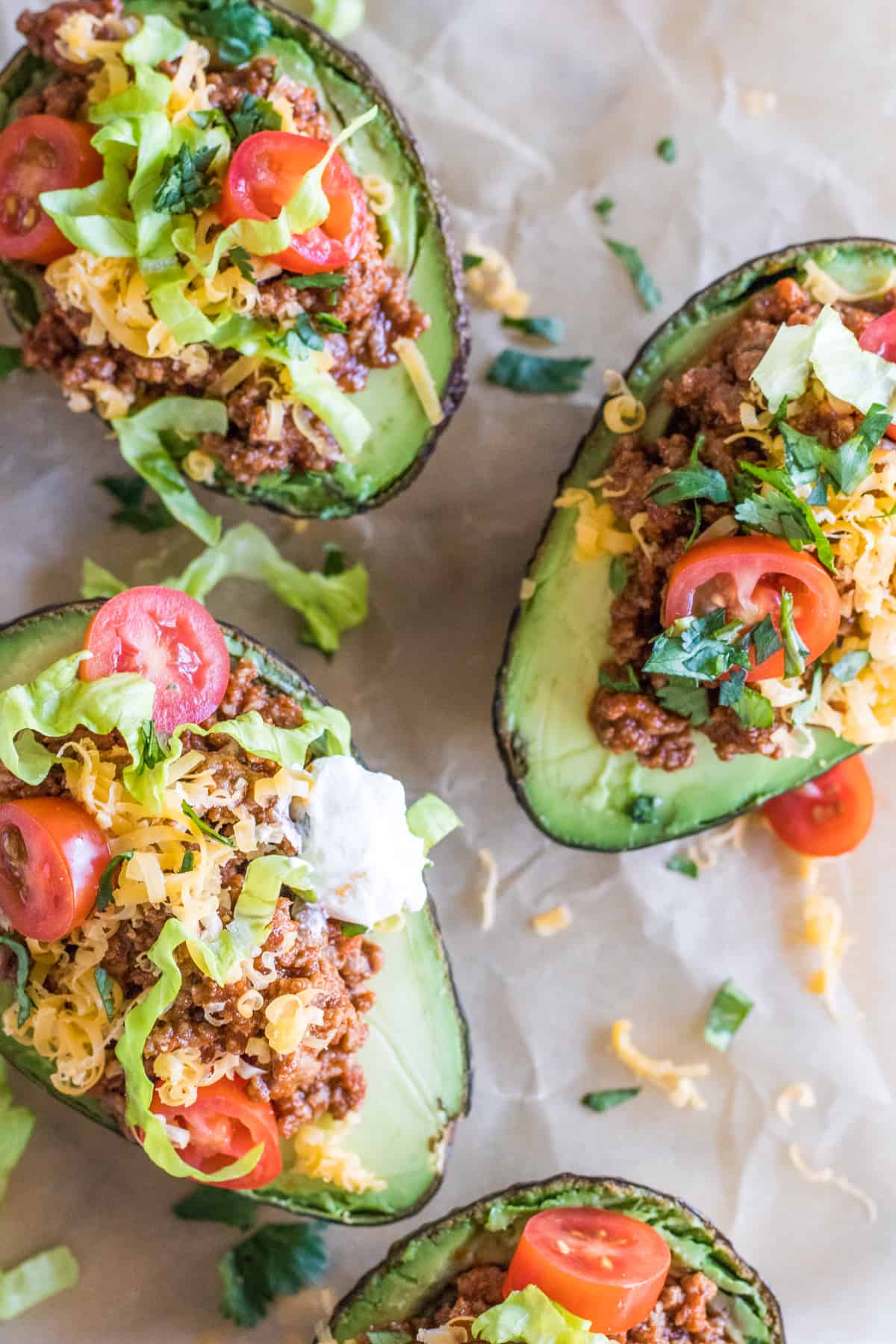 Taco Stuffed Avocados - House of Yumm