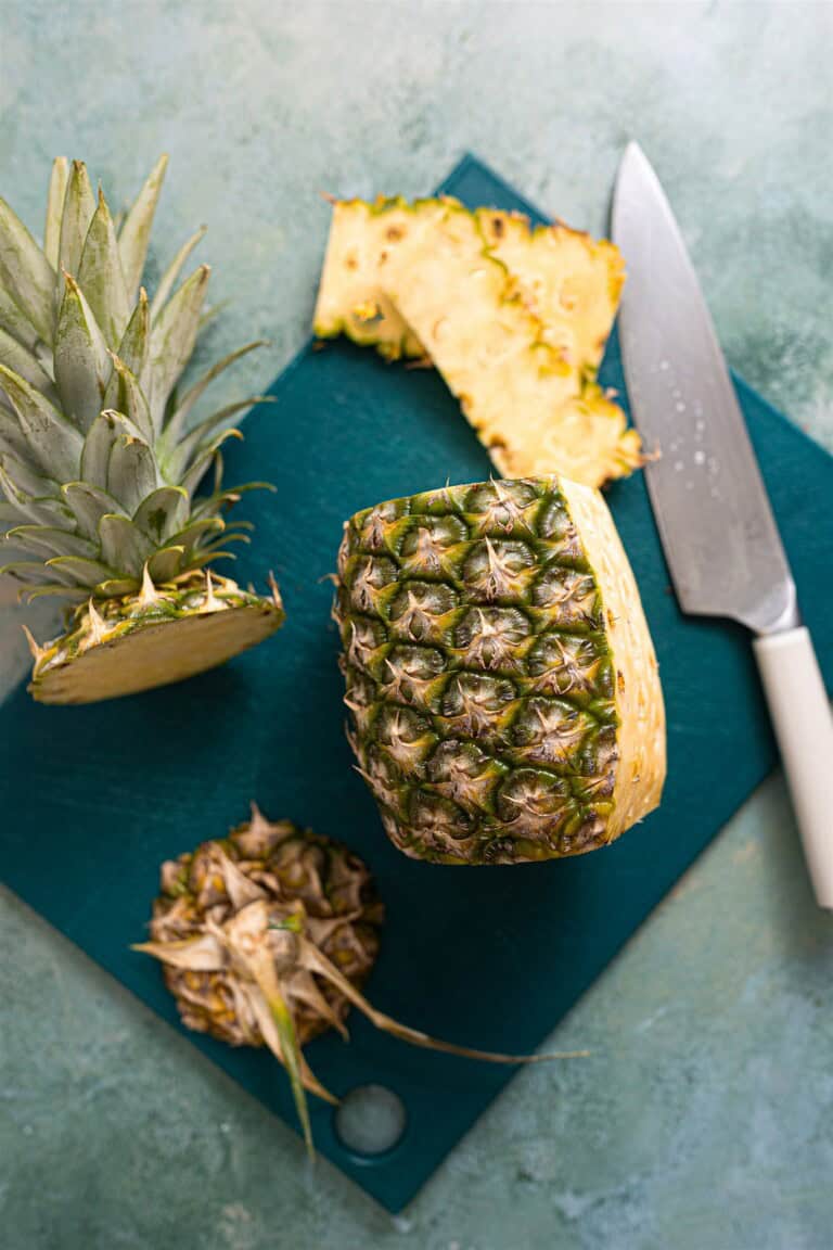 Grilled Pineapple with Coconut Rum Sauce - House of Yumm