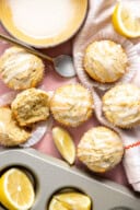 Healthy Lemon Muffins- Made with FRESH lemon juice