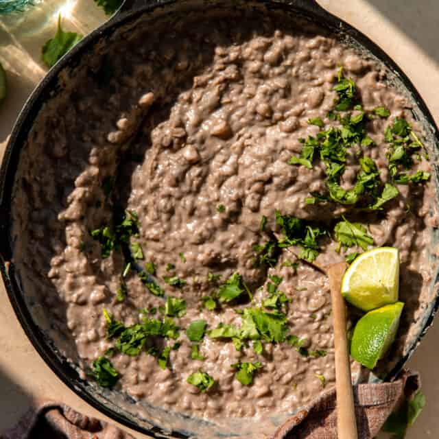 Authentic Refried Beans (Better than a Restaurant!) - House of Yumm