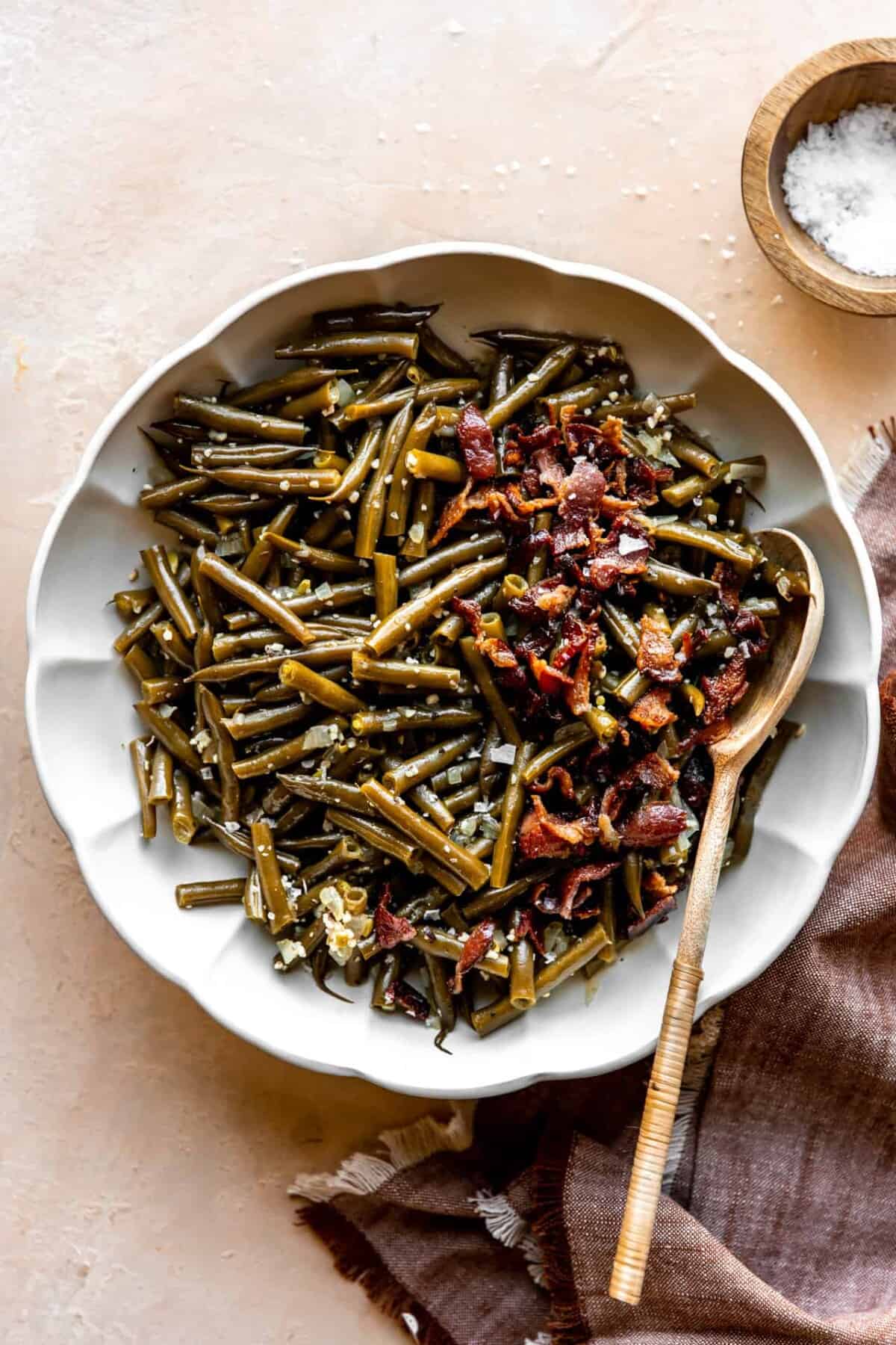 Southern Green Beans with Bacon - House of Yumm