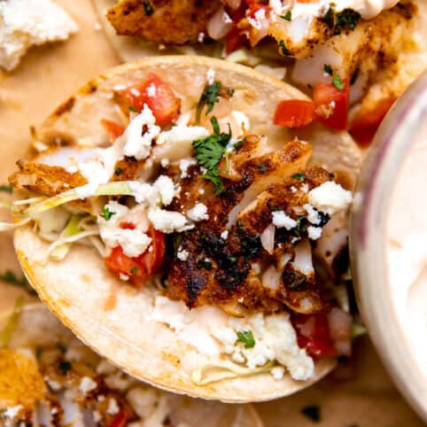 Easy Healthy Cod Fish Tacos - House of Yumm
