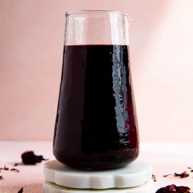 Hibiscus Simple Syrup - House of Yumm