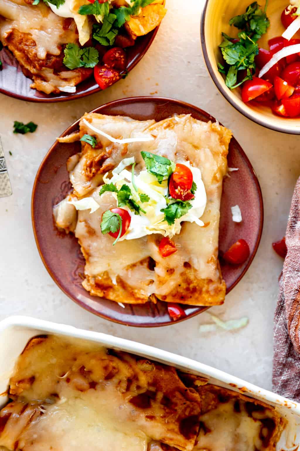 Tex Mex Cheese Enchiladas - House of Yumm