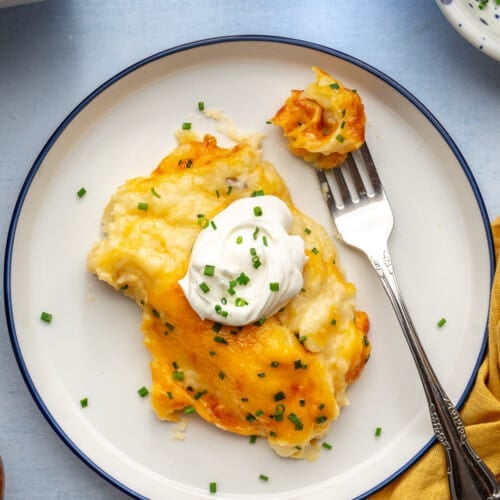 Cheesy Mashed Potatoes - House of Yumm
