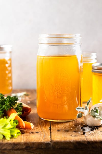 Homemade Turkey Broth - House of Yumm