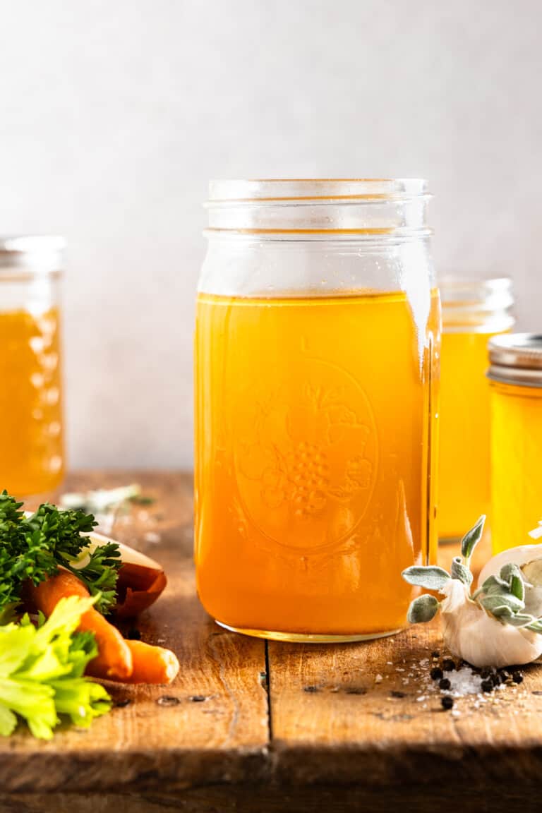 Homemade Turkey Broth - House of Yumm