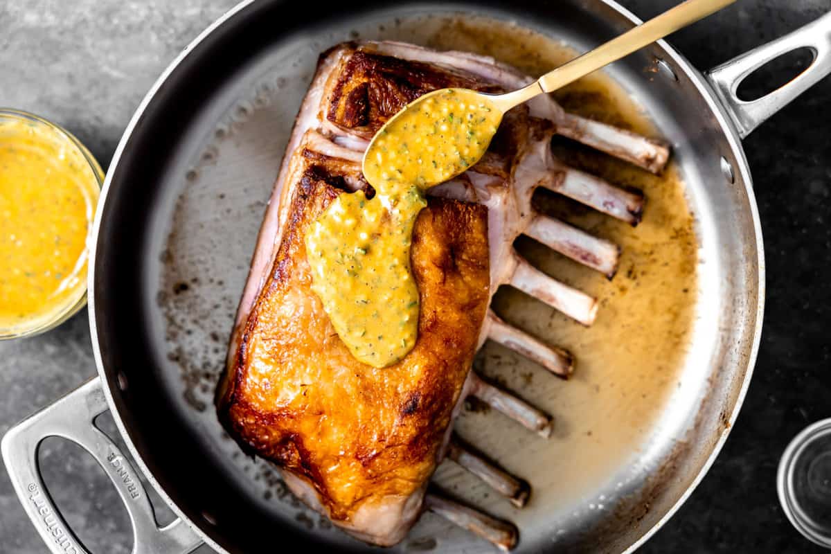 Oven Roasted Rack of Lamb - House of Yumm