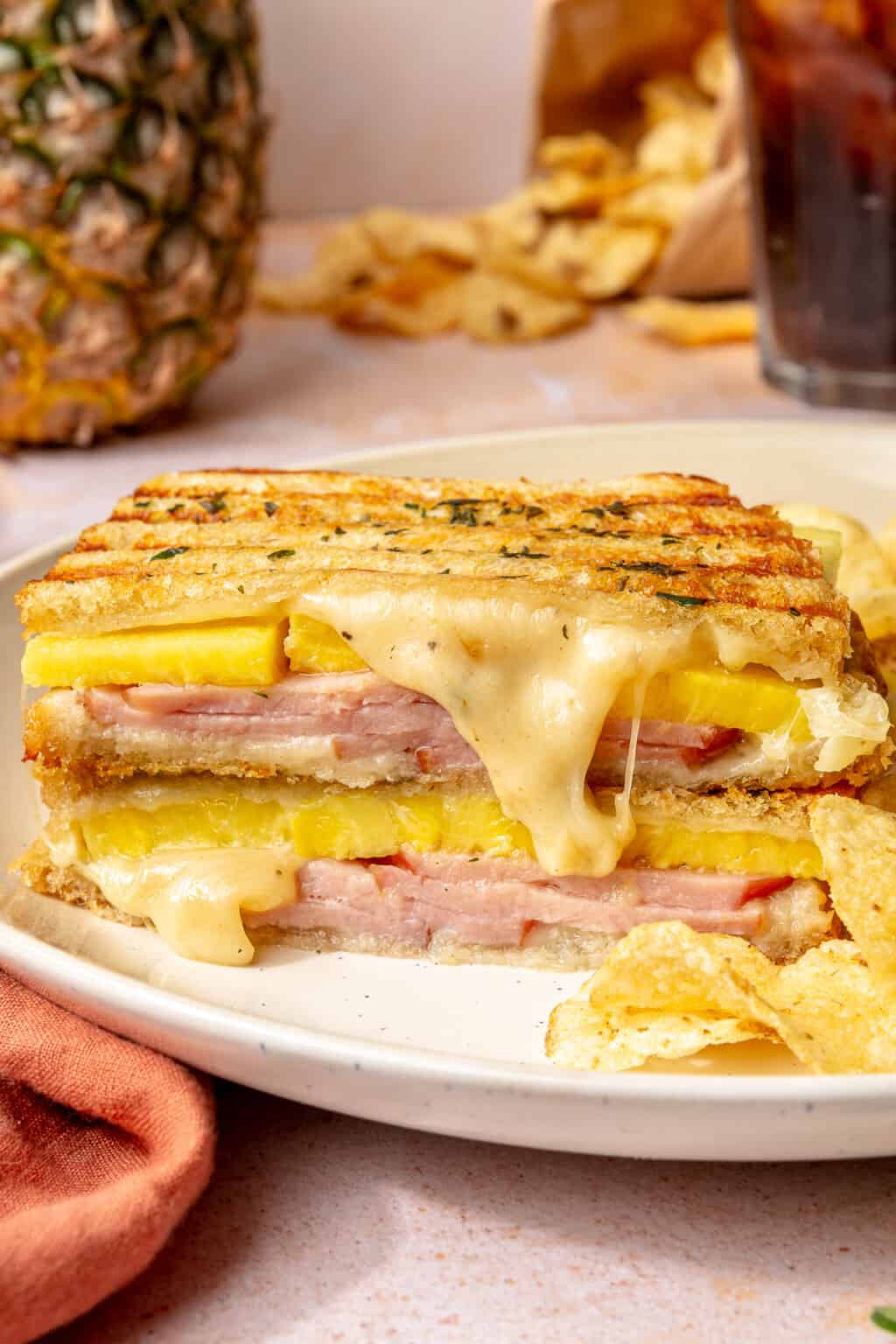 Hawaiian Grilled Cheese - House of Yumm