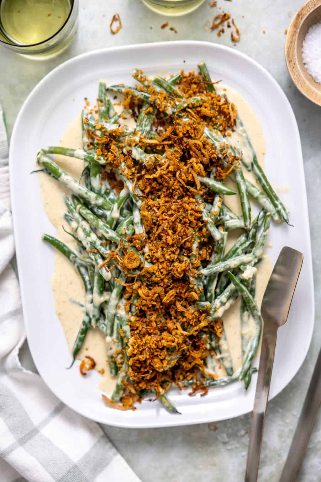 Creamed Green Beans - House of Yumm