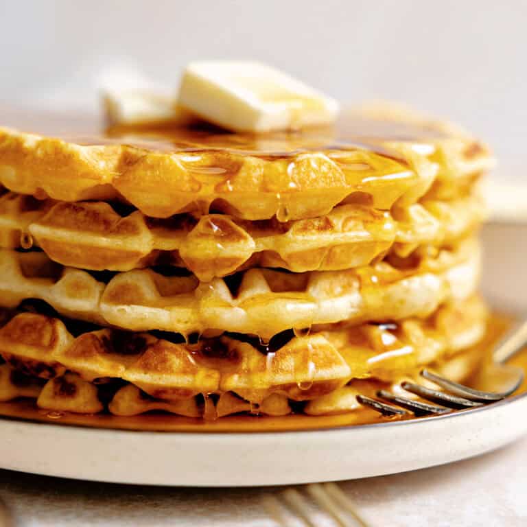 Everyone's Favorite Buttermilk Waffles - House of Yumm
