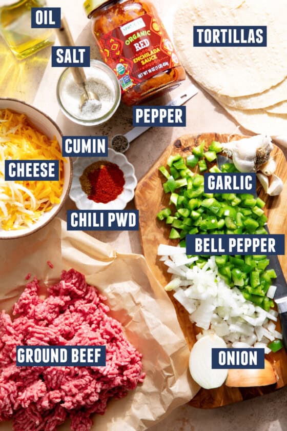 Ground Beef Enchilada Skillet - House of Yumm
